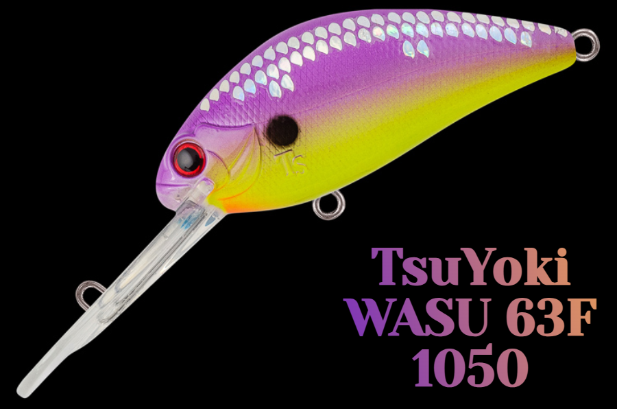 Воблер TsuYoki WASU 63F, плавающий, длина 63мм, вес 13гр, заглубление 2,8-5,5м, цвет 1050