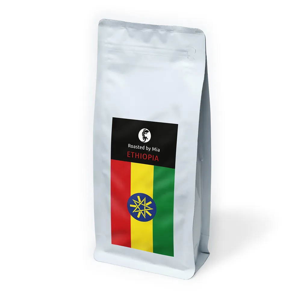 Кофе в зернах Арабика Roasted by Mia. Эфиопия средняя обжарка 1 кг