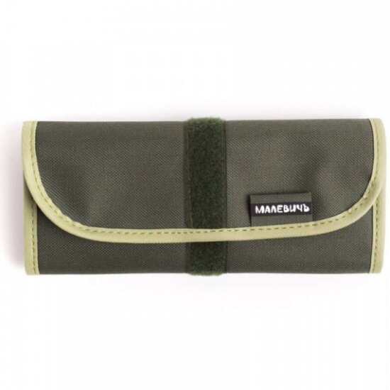 Скрутка для карандашей и ручек Малевичъ 36х21 см, оливковая