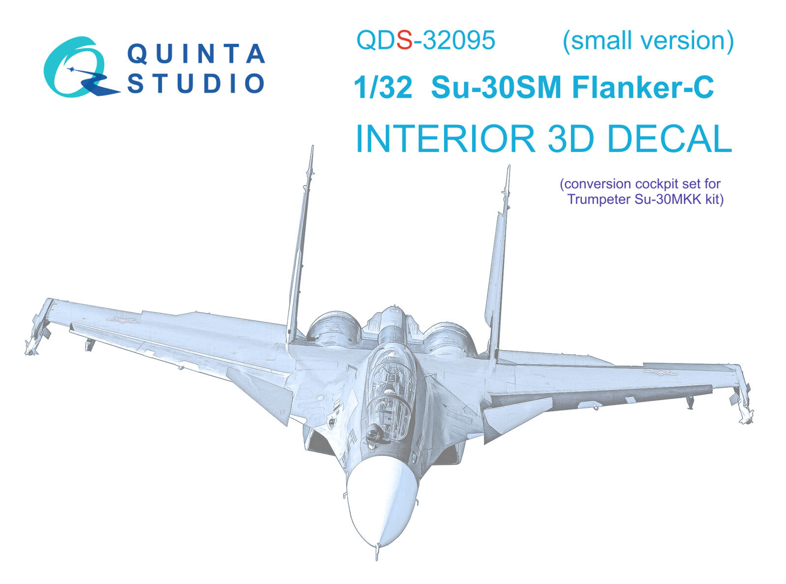 QDS-32095 3D Декаль интерьера кабины Су-30СМ (конверсия для Trumpeter Су-30МКК) (Small version)