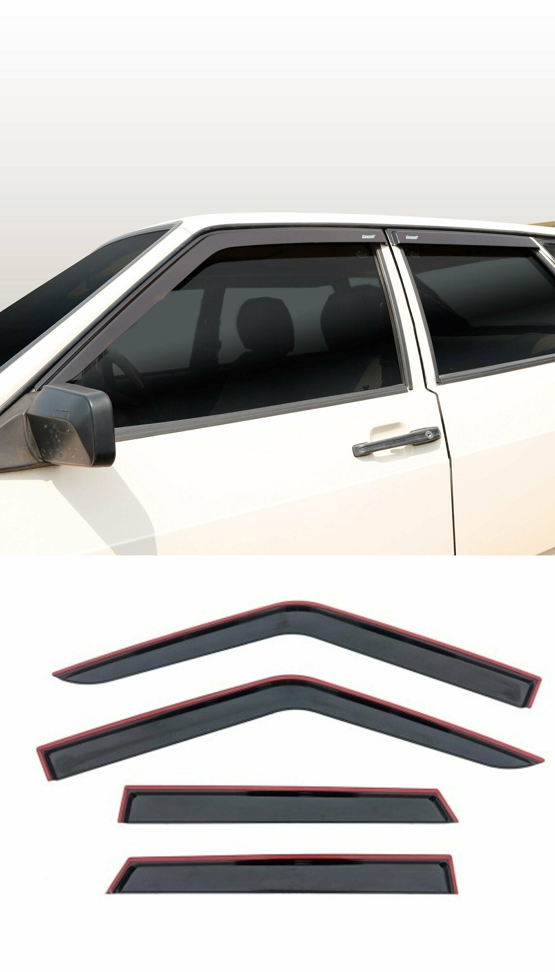 Дефлекторы боковых окон ВАЗ (2109 - 2115) (MAXI) дефлекторы окон