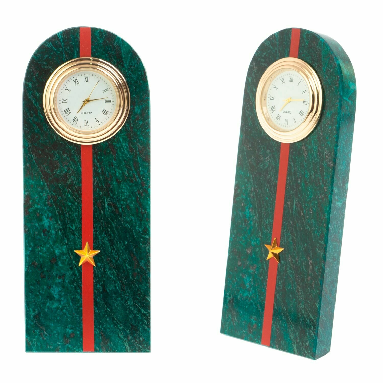 Часы "Погон младший лейтенант МВД" камень змеевик