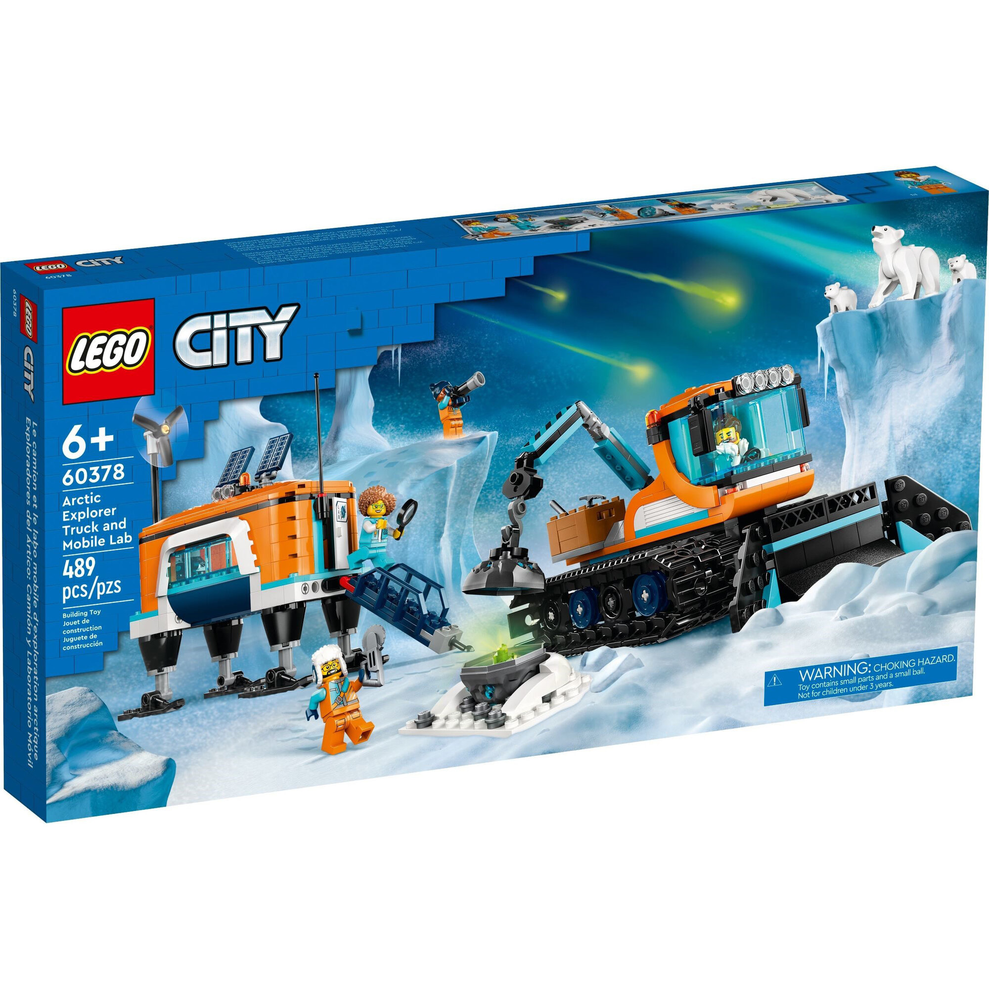 Конструктор LEGO City 60378 Арктический исследовательский грузовик и передвижная лаборатория