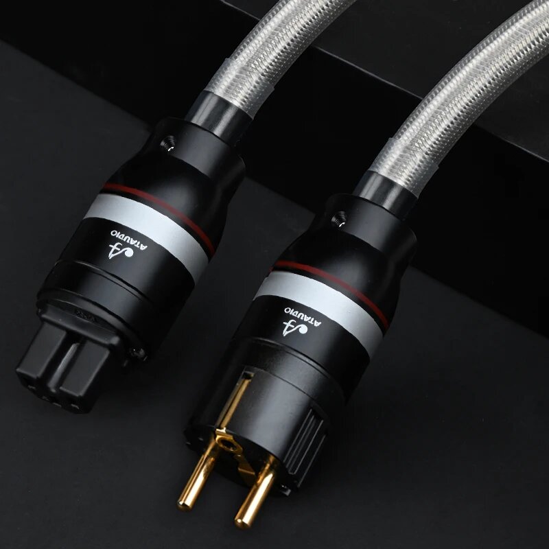 Кабель питания Hi-Fi 1м, Schuko, EU Power Cable