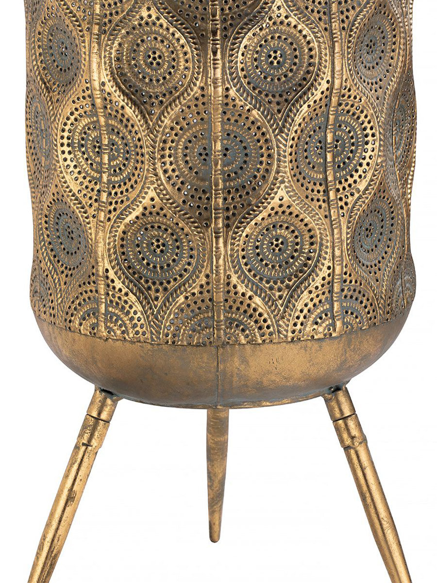 Кашпо для цветов на ножках Glasar Мадагаскар 22х22х37 см, металлическое