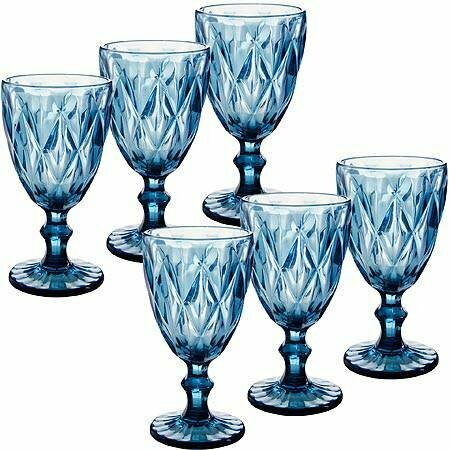 Набор бокалов 337 мл Loraine синий 29673 KSMB-29673