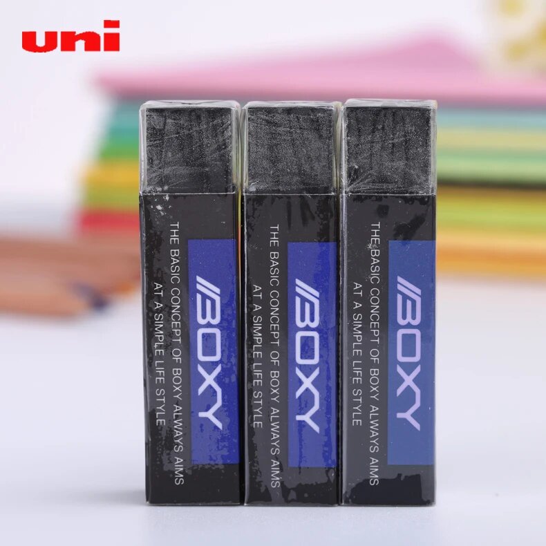 Uni Boxy ластик черный 4 шт.