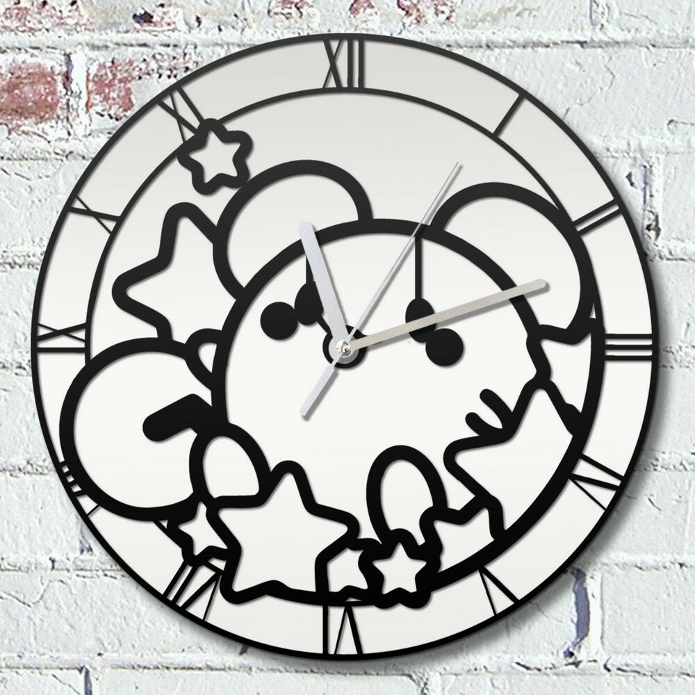 Настенные деревянные бесшумные часы аниме покемон (пикачу, сквиртл, бульбазавр, чармандер) - 5070