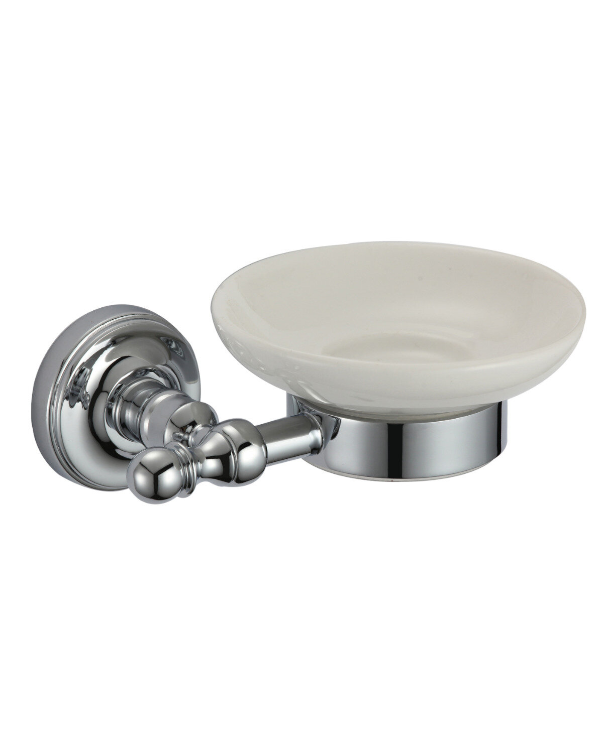 Мыльница Ganzer настенная стеклянная 31020 Хром