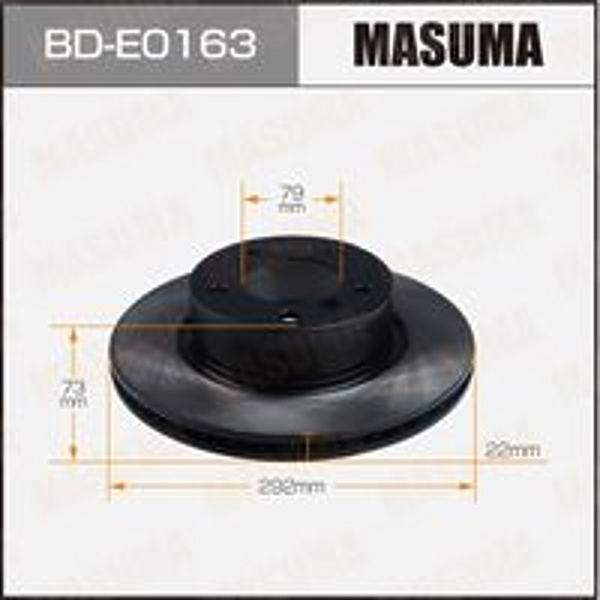 MASUMA BD-E0163 (34116854997) диск тормозной передний\ BMW (БМВ) e87 / e90 / e91 2.0 / 2.0d m47 / n42 / n46