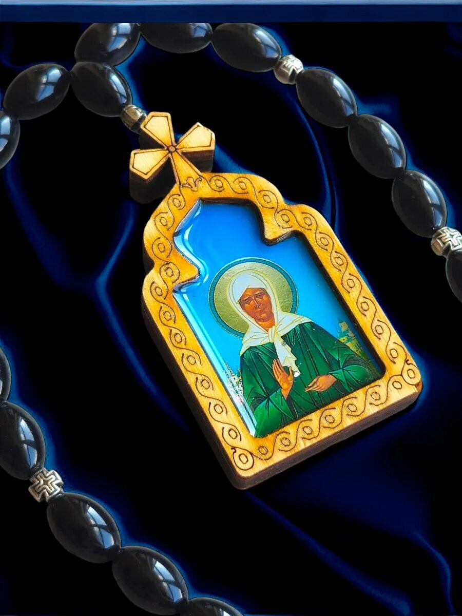 Четки православные медальон Святая Матрона в авто