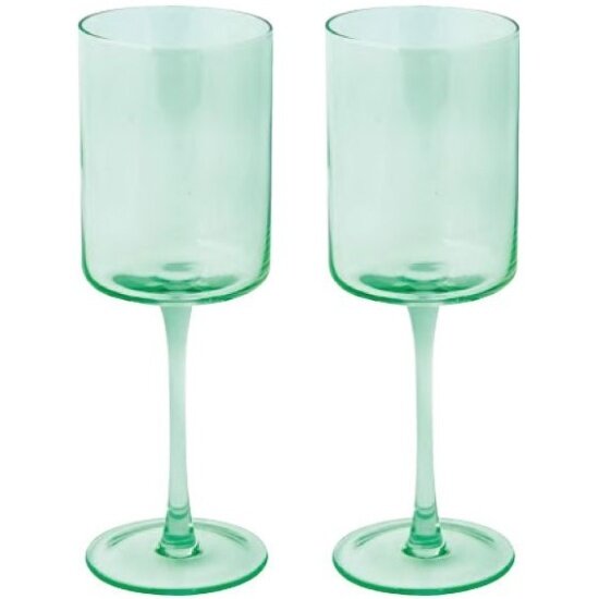 Набор бокалов для вина Easy Life "Rainbow" 2 бокала 0.38л (зелёный) (EL-R4005/RAIG)