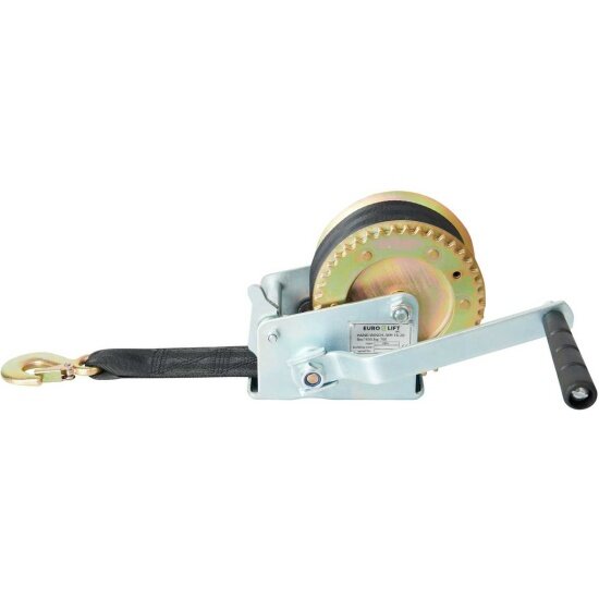 Euro-lift Лебедка барабанная WH16-20 г/п 700 кг, лента 20 м