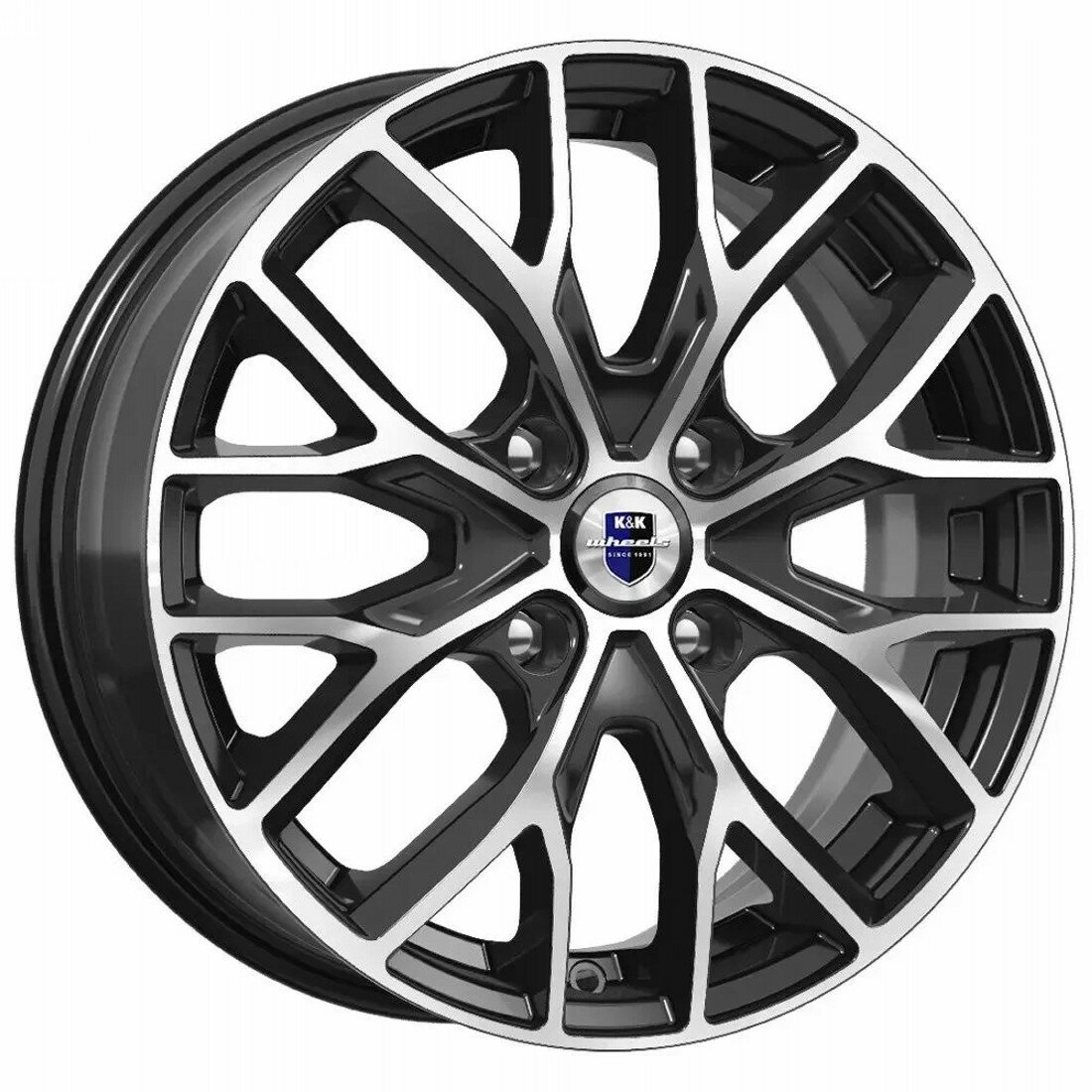 Колесный диск КиК Лилиом (КС891) 6x16 4x98 ET35 58,6 Алмаз черный