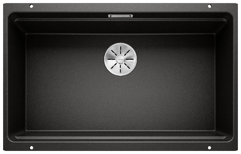 Кухонная мойка Blanco ETAGON 700-U черный Silgranit 525891