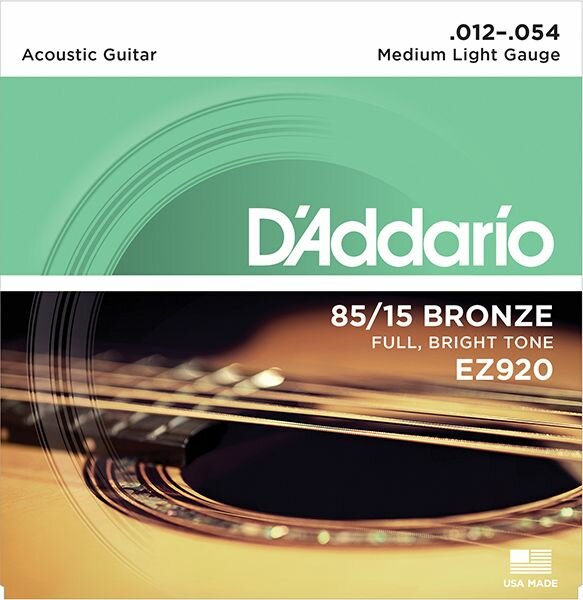 Комплект струн для акустической гитары D'Addario EZ920