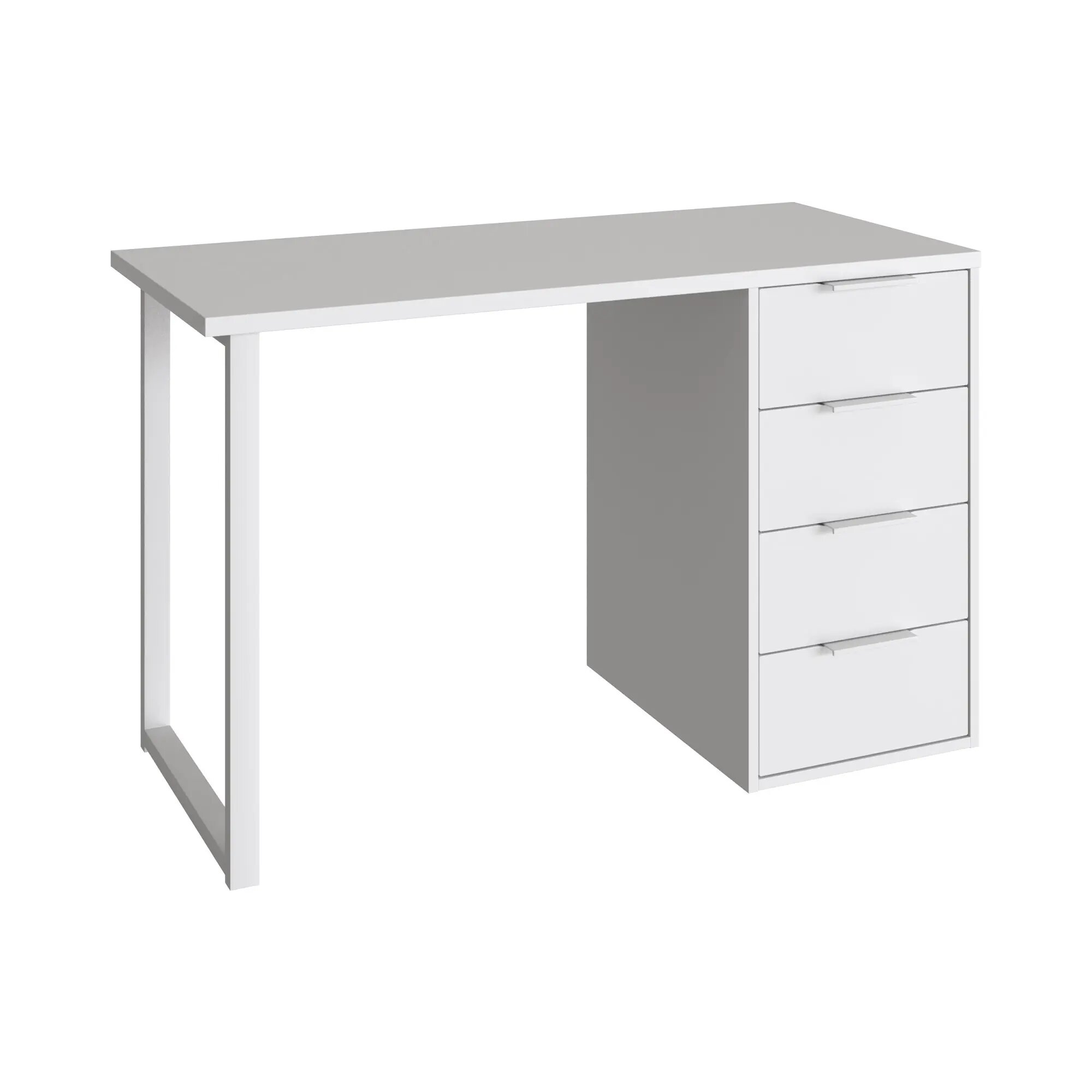 Стол письменный Compass С-410 белый структурный/меренга (1200х550 белая опора)