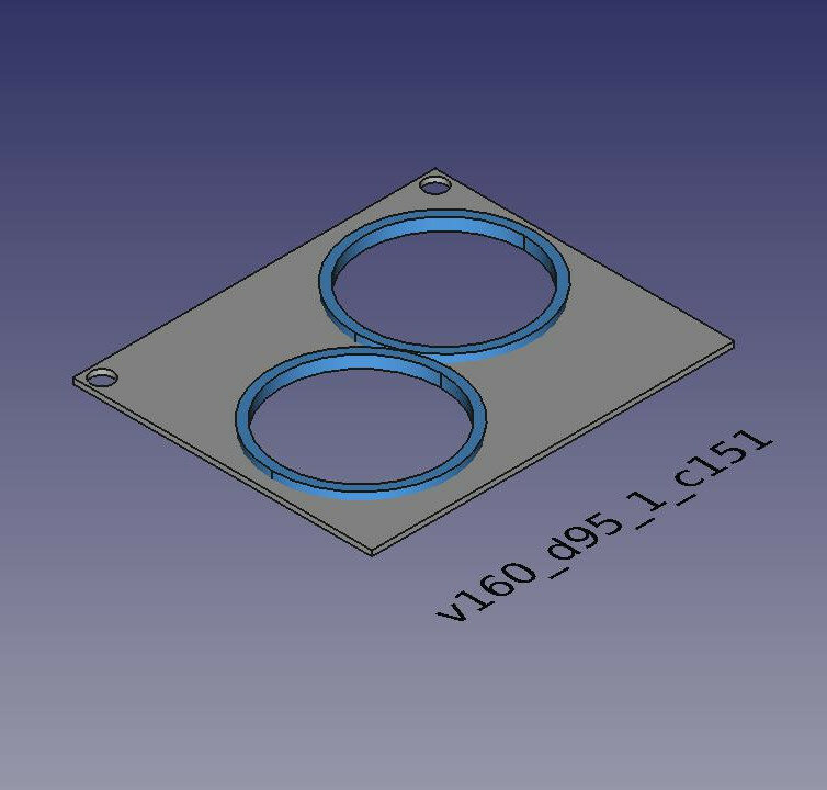 Форма VASSILII compact для запайки пищевых контейнеров пленкой d- 95 мм*2 № c151