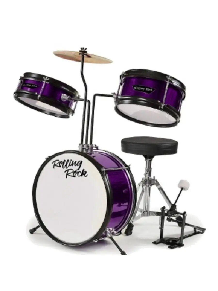 Барабанная установка детская музыкальная ударная с палочками