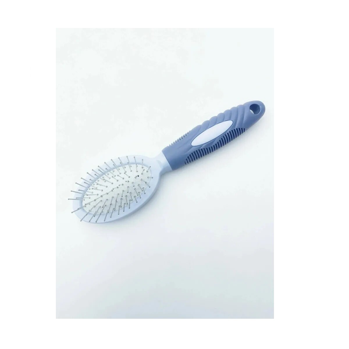 PET STAR Расческа-щетка двойная массажная щетина S 5.5*21.2см цвет синий