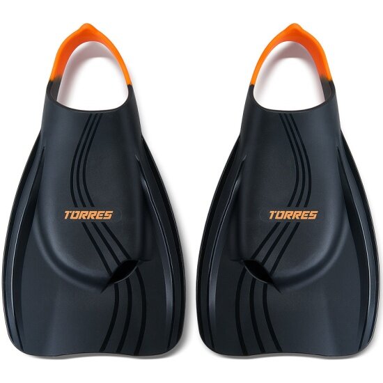 Ласты для бассейна профессиональные Torres X1, SWF042403BL, р. EU 40-41 (M), черно-оранжевый
