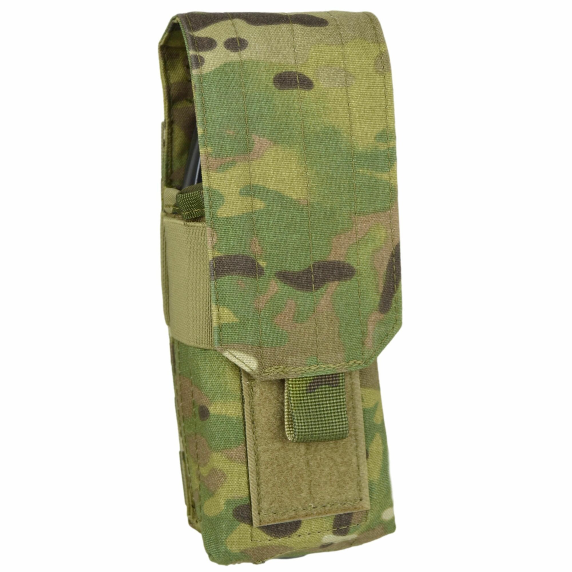 Подсумок на 2 магазина MOLLE с клапаном на липучке Мультикам ССО