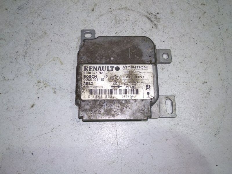 Б/У 8200375761 Renault Блок управления AIR BAG RENAULT CLIO/SYMBOL (1998-2008 , SRS, аир баг , блок управления подушками безо...