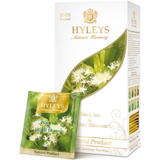 Чай черный Hyleys Хэйлис () "Гармония Природы" с цветками липы 25 пакетиков