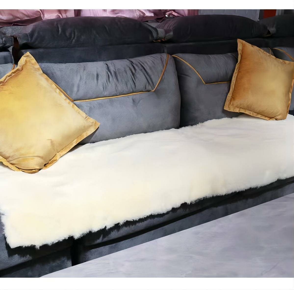 Натуральная овечья шкура меховой ковер из овчины