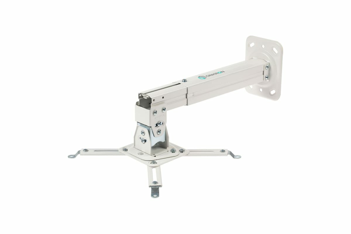 Кронштейн для проектора Onkron K5A, потолочный, поворотно-выдвижной и наклонный, белый