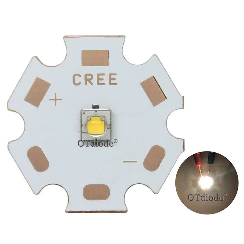 CREE LED лампа Warm White 3000K, 20mm PCB