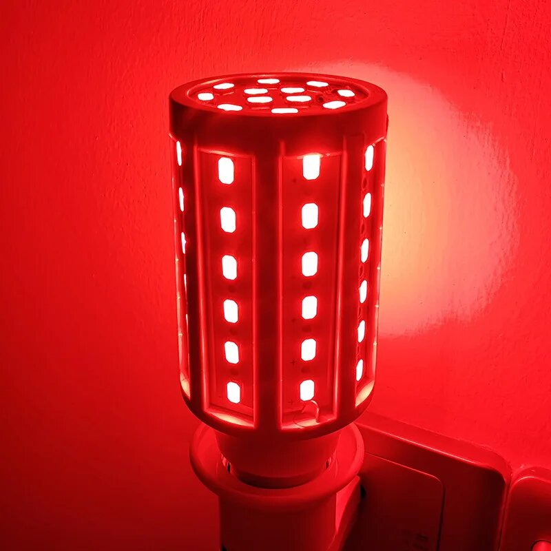 TIMULT Светодиодная лампа SMD5730 E27 5-20Вт Красный, Red, 5W