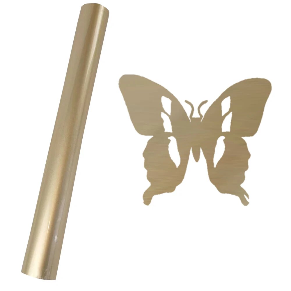 CHEONET Теплопередающий винил PU 12"x40"/30.5cmx102cm Бежевый, 30.5cmx102cm, Gold