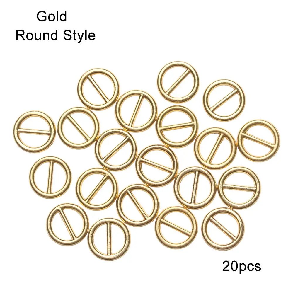 Металлические кнопки для кукол 20 шт. 5mm Gold