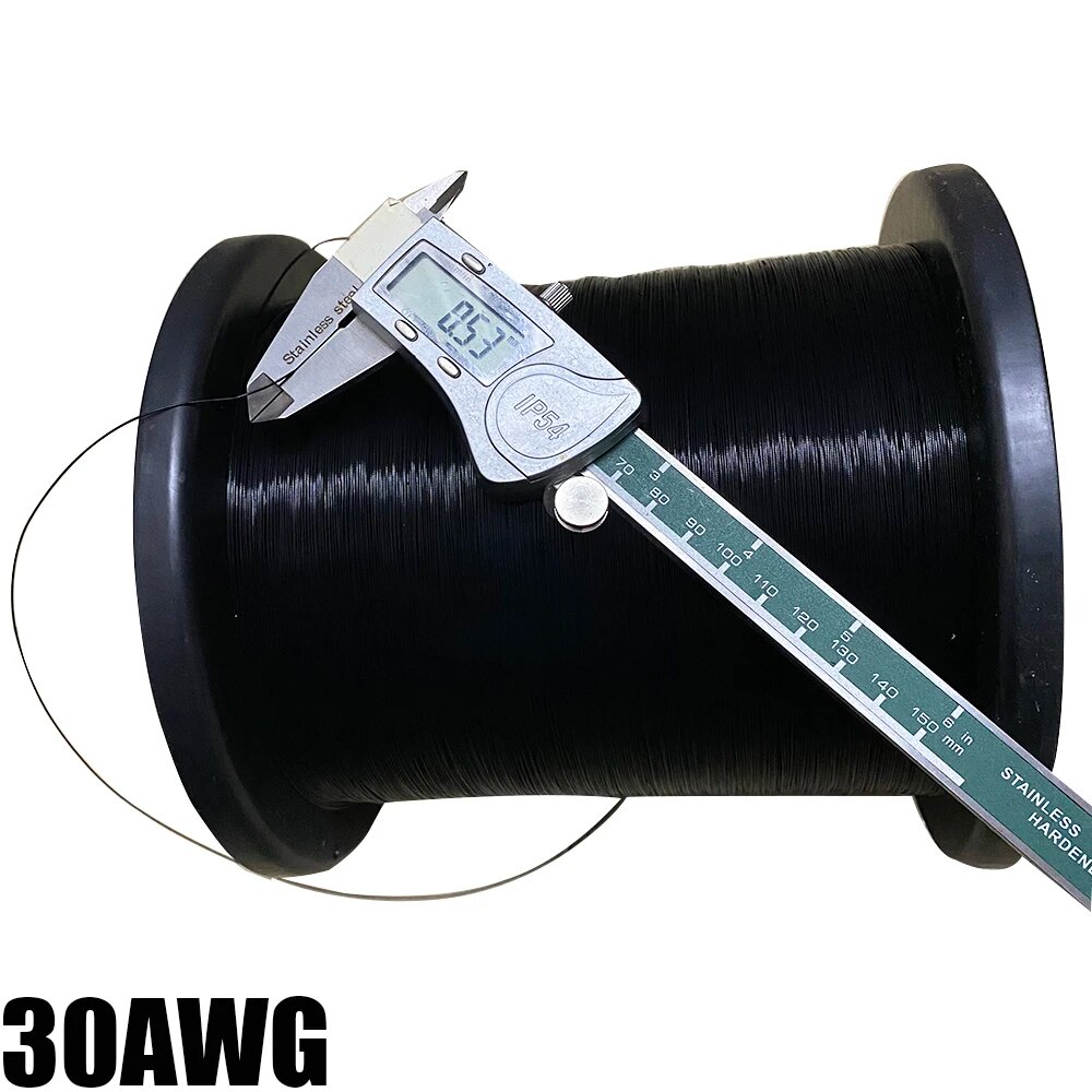 Монтажный кабель Sincelian 30AWG, черный, 10 м