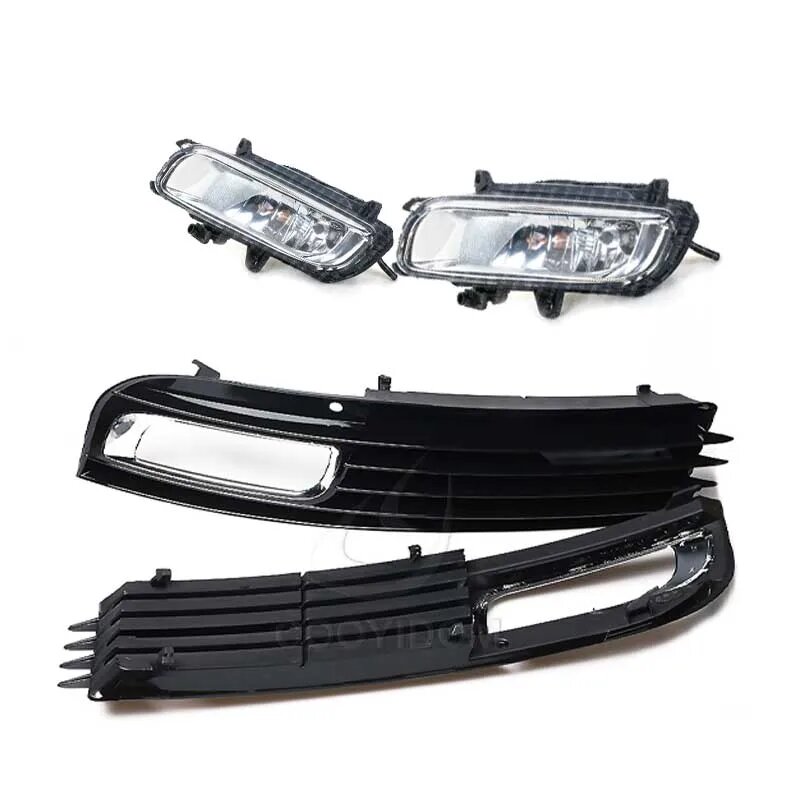 Автомобильный противотуманный фонарь для Audi A8 A8L D3 2008-2010, решетка переднего бампера, противотуманная фара, рамка, решетка, автомобильные аксессуары 4E 0807681 AN 4E 0807682 AN Left and Right