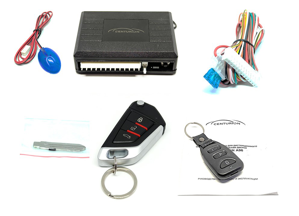 Автомобильная сигнализация Centurion А96 (ЦЗ), брелок с выбросом ключа, отпирание дверей, багажника