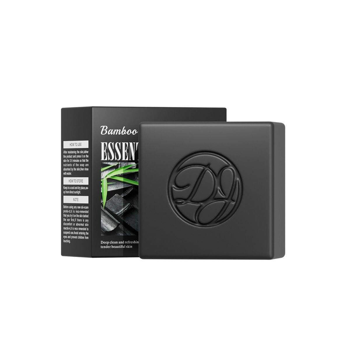 Мыло ручной работы с эфирным маслом бамбуковый уголь