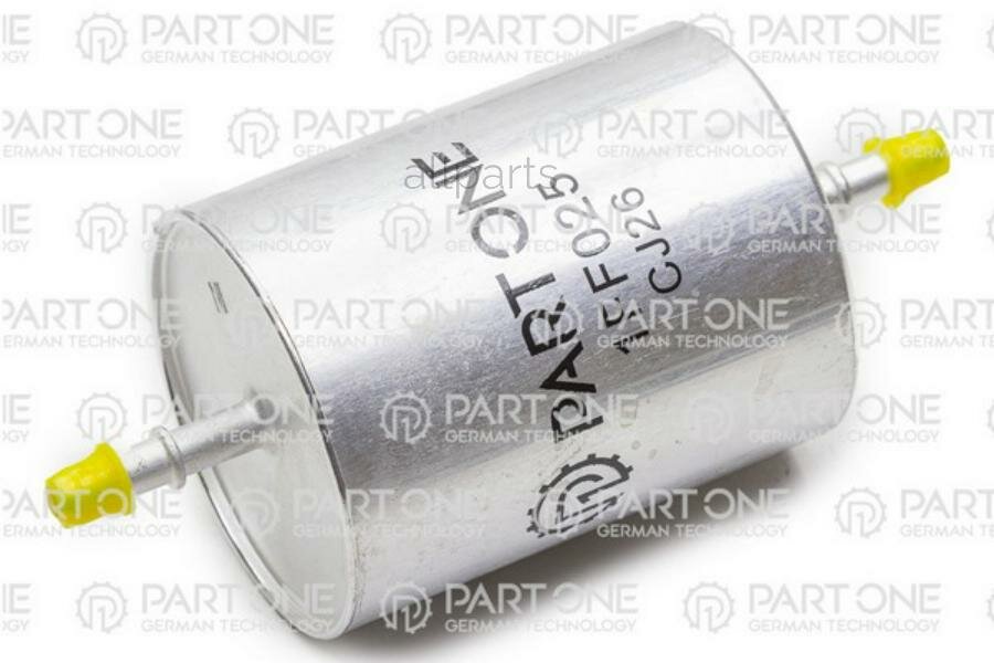 PART-ONE 1FF025 Фильтр топливный FORD MONDEO III 00>, TRANSIT 06>, d=75mm, 8x8, h=166mm