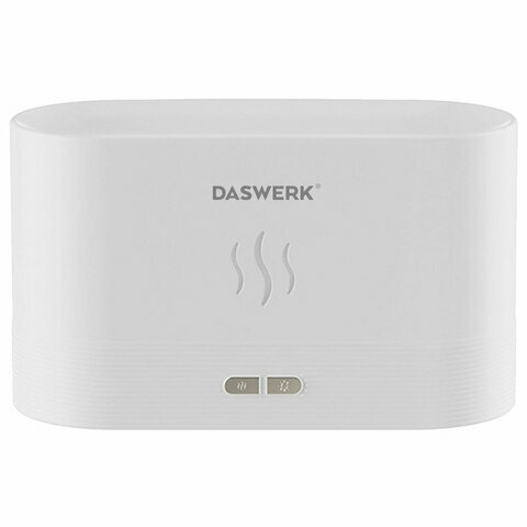 Увлажнитель воздуха "Камин", эффект пламени, 180 мл, Аромамасло в подарок, белый, DASWERK, 456846