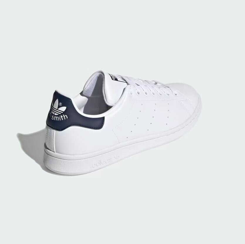 Кеды adidas Stan Smith, размер UK 4.5, cloud white/cloud white/collegiate navy — фото 1