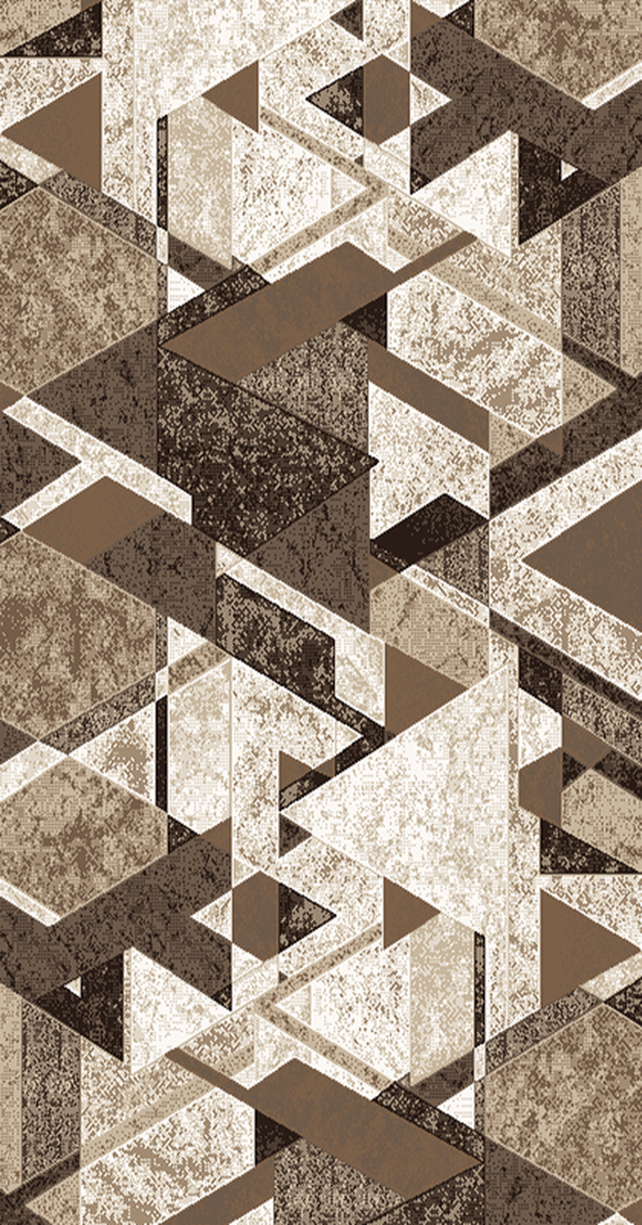 Ковровая дорожка, Рулон, Бежевый, Коричневый, Абстрактный, Современный, на пол, в гостиную, спальню, в ассортименте (70 см. на 3000 см.)