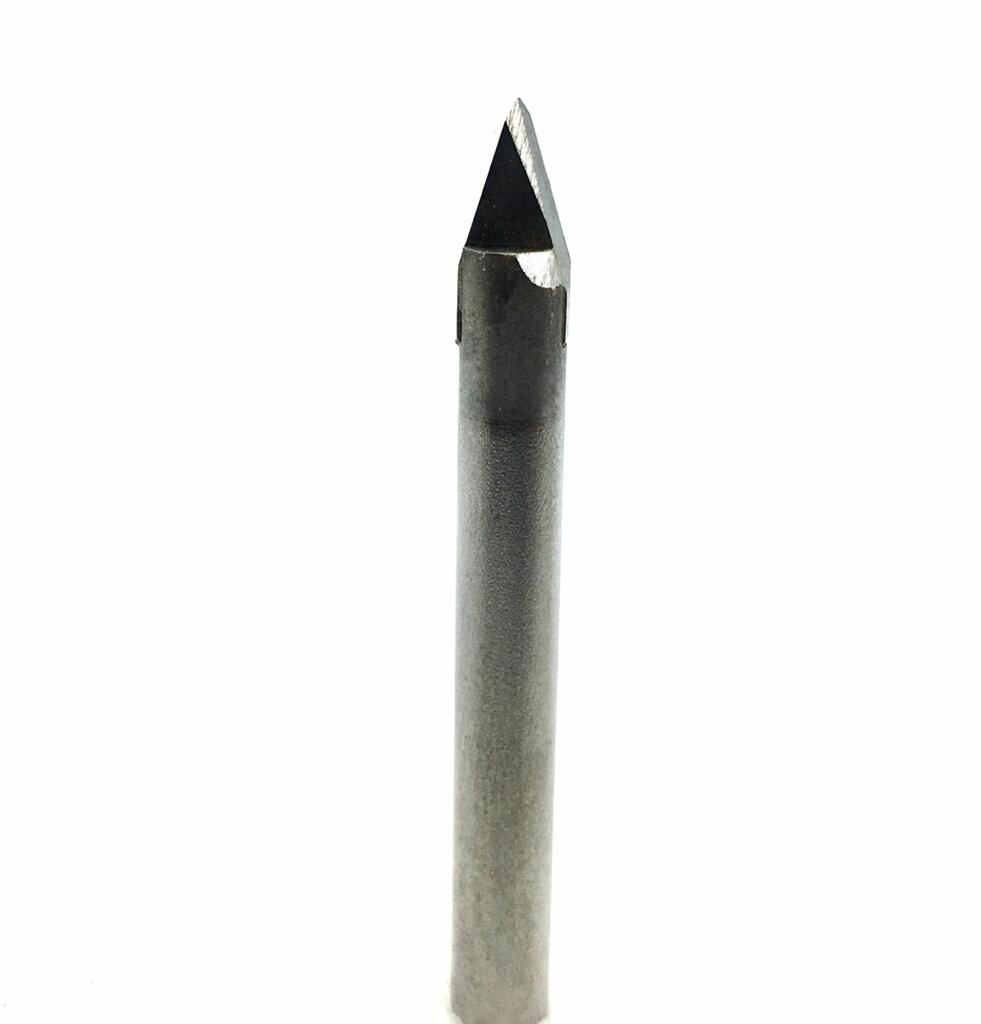 Фреза для работы по камню Заточка грани с одной стороны Диаметр режущей части 6 мм Угол 30 градусов Хвостовик 6 мм