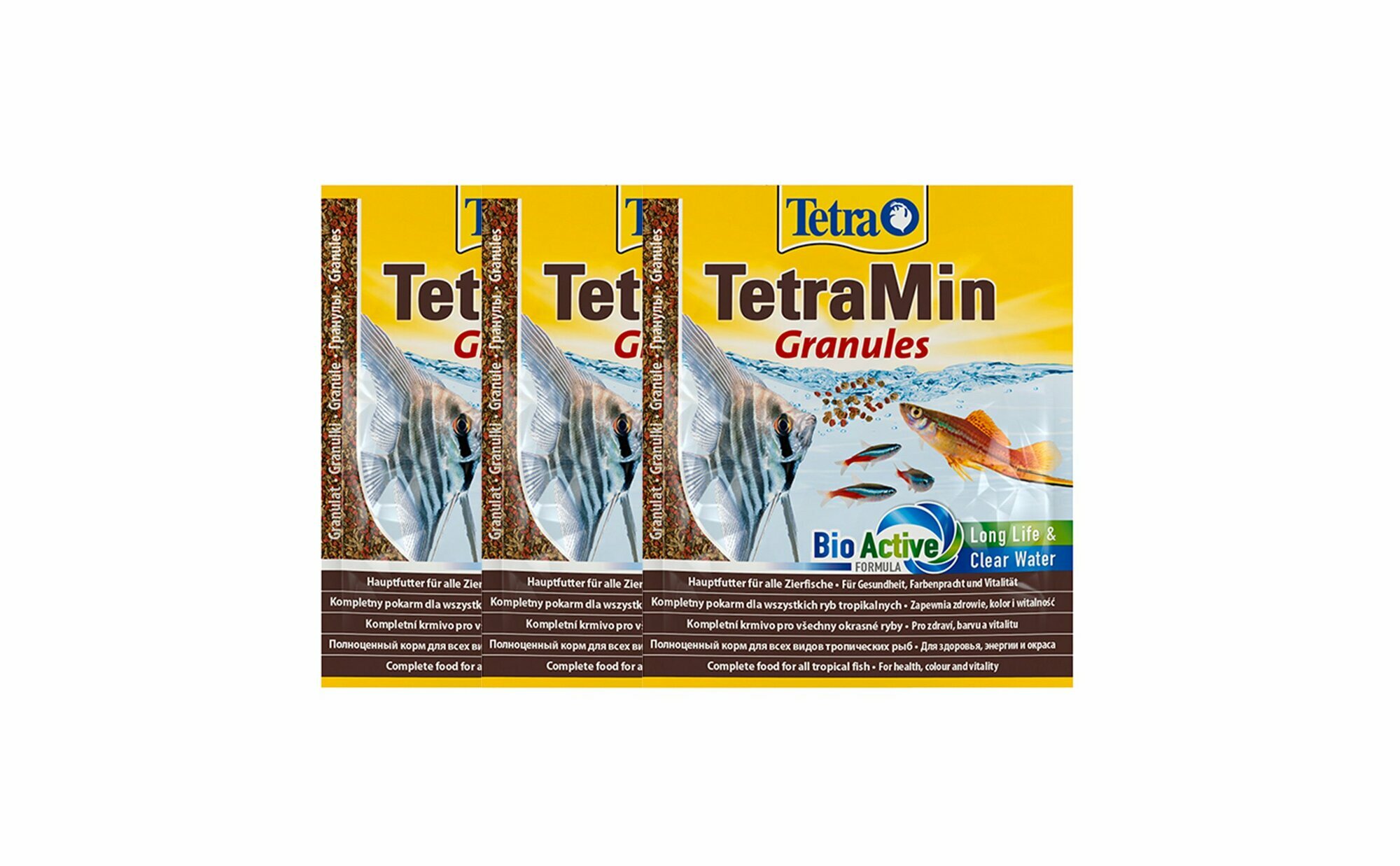 TetraMin Granules корм для всех видов рыб в гранулах 15 г (sachet) х 3 шт.