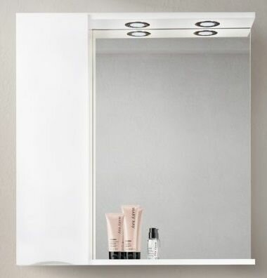 Зеркало-шкаф BelBagno MARINO-SPC-800/750-1A-BL-P-L Bianco Lucido
