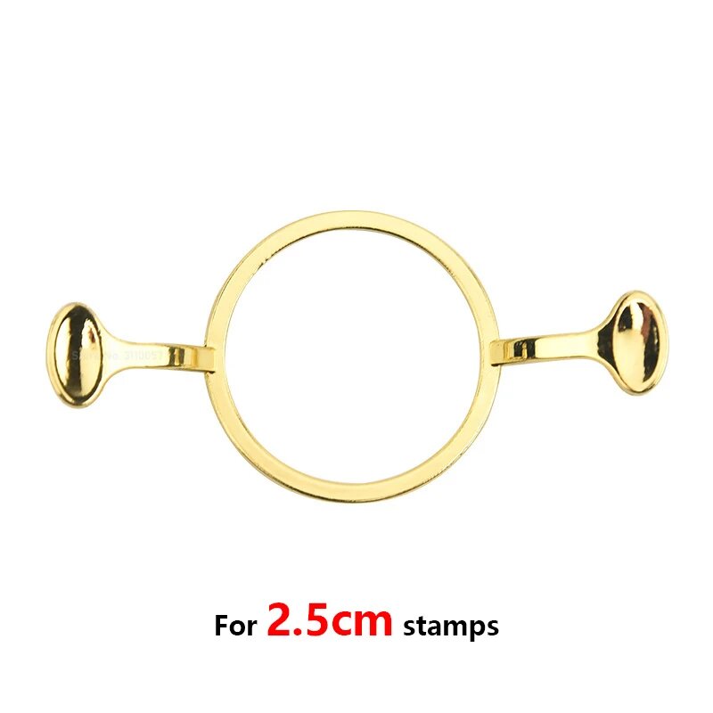 Сургучные печати, набор форм, металлические, 2 шт. B Round