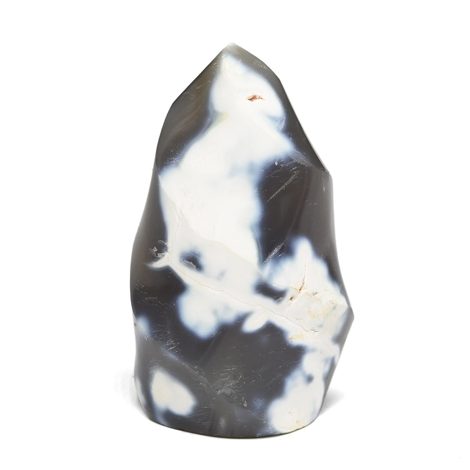 Кристалл из агата "Факел" 49*43*85мм, 231г .