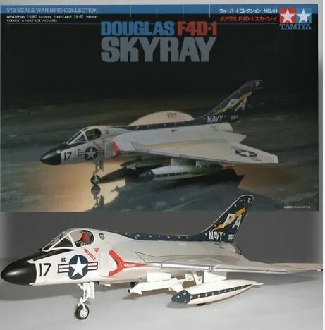 Tamiya 60741 1/72 Дуглас F4D-1 Скайрей，（Рекомендуемые качественные продукты）