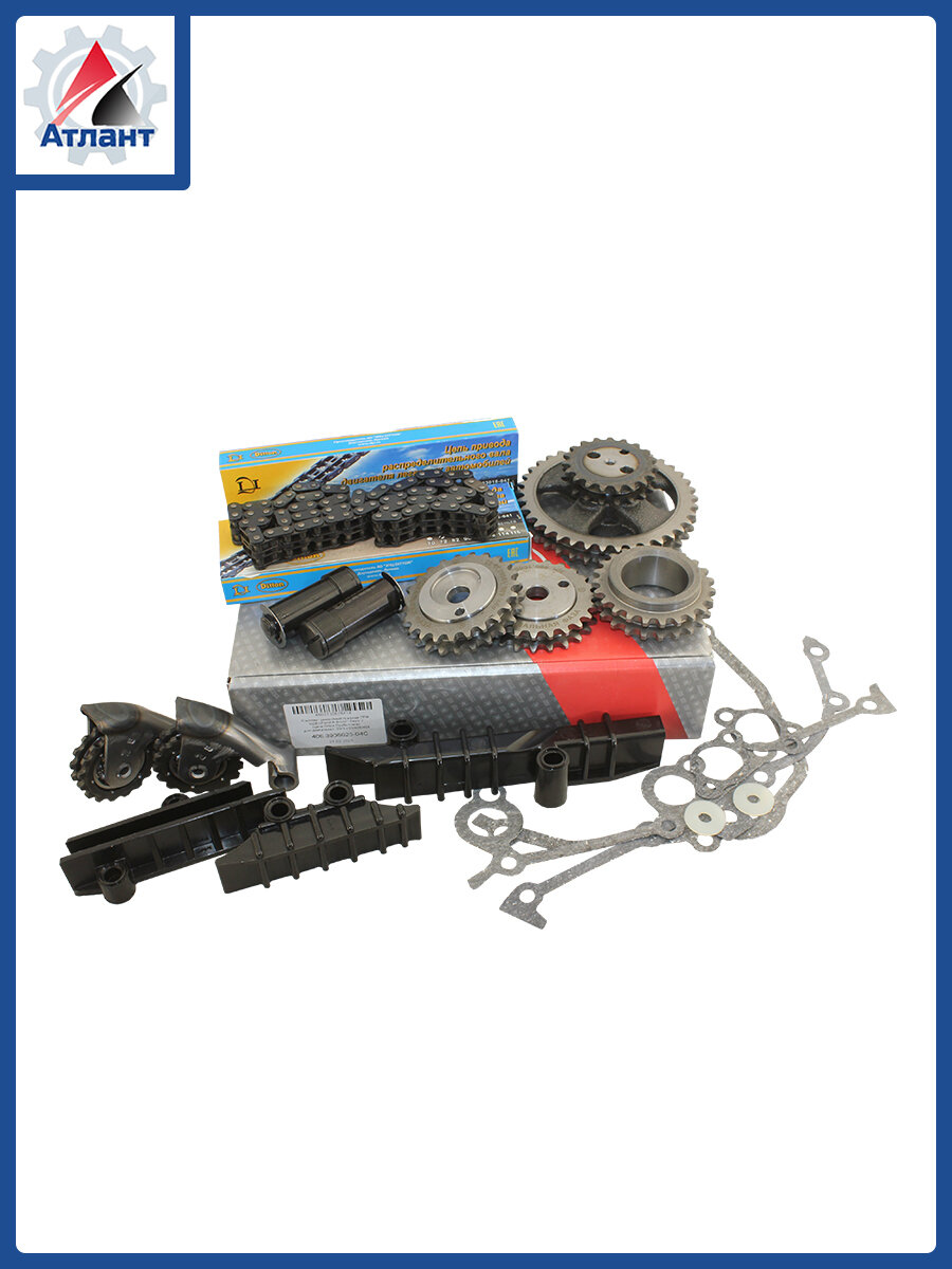 Идеальная фаза Комплект ГРМ дв. ЗМЗ-406 Евро-2 (полный) (Разрезные звезды, цепь 72-92 Ditton (Прибалтика), рычаг Совинтех (ЗМЗ)) арт. 406.3906625-04С