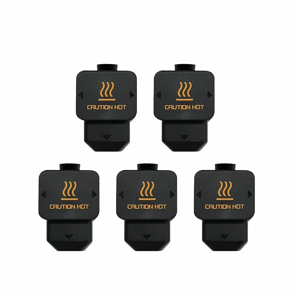 50 шт. силиконовых чехлов для хотэнда Bambu Lab H2D, силиконовые накладки на нагревательный блок, комплект сопла, защитный чехол для 3D-принтера.